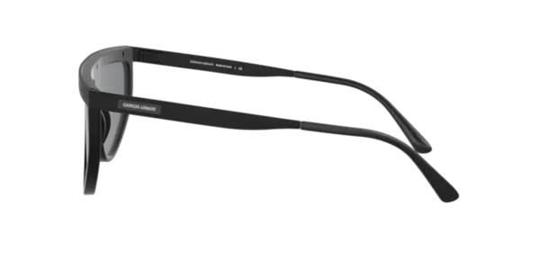 Giorgio Armani Oval Sunglasses - Matte Black