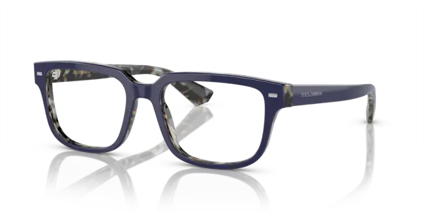 Dolce & Gabbana Dg3380 Eyeglasses - Blue On Blue Havana