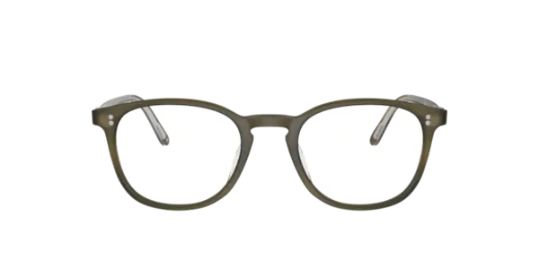 Oliver Spencer Square Eyeglasses - Semi Matte Moss Tortoise