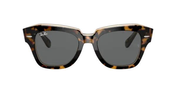 Ray-ban State Street Sunglasses - Havana On Transparent Brown