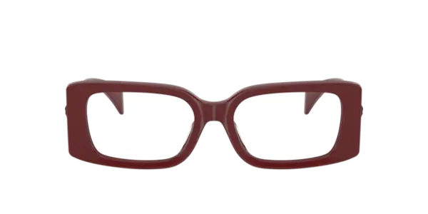 Versace Rectangle Optical Glasses - Bordeaux