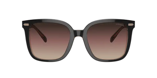 COACH Square Frame Sunglasses - Black