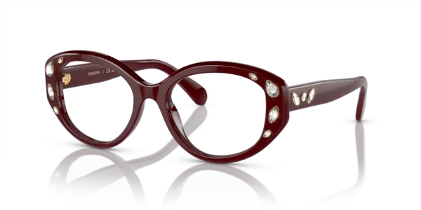 SWAROVSKI Full Rim Eyeglasses - Rouge Bourgogne