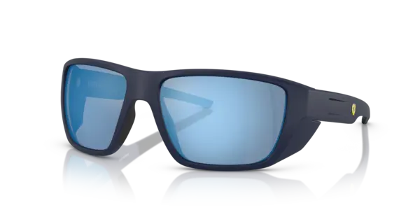 SCUDERIA FERRARI Full Rim Rectangle Sunglasses - Matte Blue