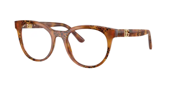 Dolce & Gabbana Dg3399 Eyeglasses - Havana Leo