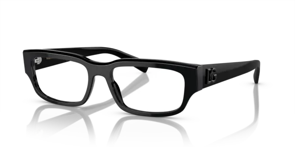 Dolce & Gabbana Rectangle Eyeglasses - Noir