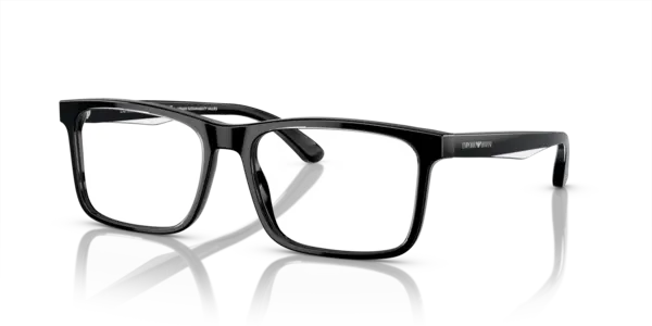 Emporio Armani Eyeglasses - Shiny Black,top Crystal