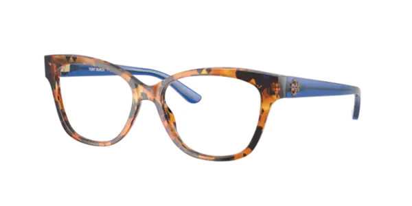 Tory Burch Square Eyeglasses - Blue Flake Tortoise