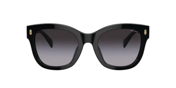 Ralph Lauren Oval Sunglasses - Shiny Black