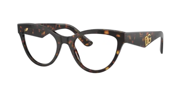 Dolce & Gabbana Butterfly Eyeglasses - Havana