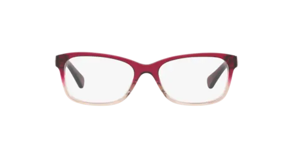 COACH Rectangle Eyeglasses - Red Beige Gradient