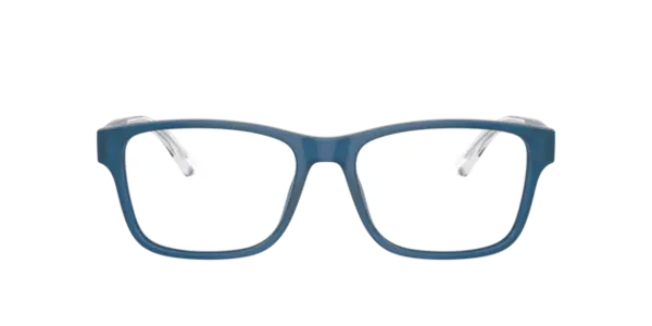 Emporio Armani Rectangle Eyeglasses - Shiny Opaline Blue