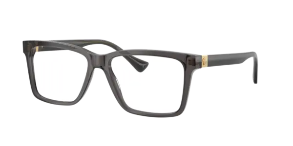 Versace Rectangle Eyeglasses - Transparent Grey