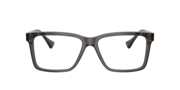 Versace Rectangle Eyeglasses - Transparent Grey