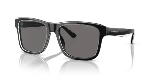 Emporio Armani Sunglasses - Shiny Black,top Crystal
