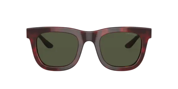 Giorgio Armani Rectangle Sunglasses - Red Havana