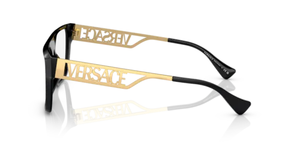 Versace Eyeglasses Full Rim Rectangle Frame