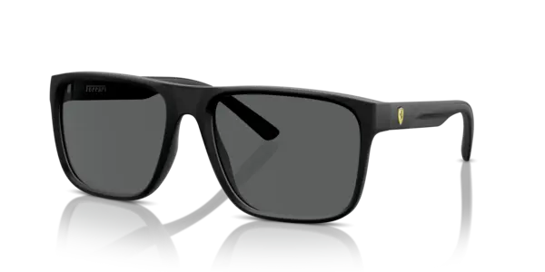 SCUDERIA FERRARI Full Rim Square Sunglasses - Noir Mat