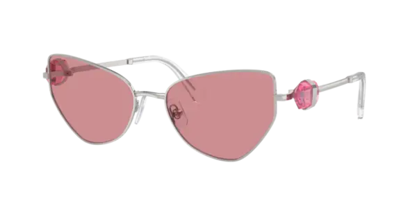 SWAROVSKI Sunglasses With Strass - Silver