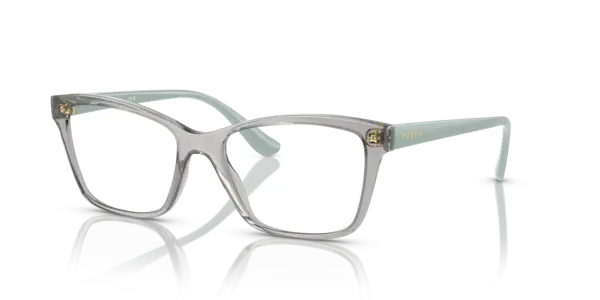 VOGUE EYEWEAR Full Rim Rectangle Eyeglasses - Transparent Gris