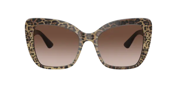 Dolce & Gabbana Dg4348 Sunglasses - Leo Brown On Black