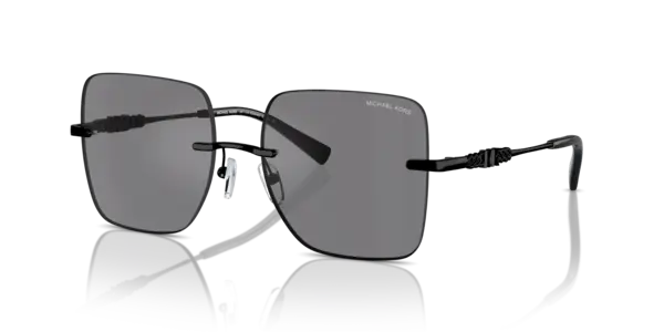 Michael Kors Rimless Sunglasses - Gris Uni Noir Miroir