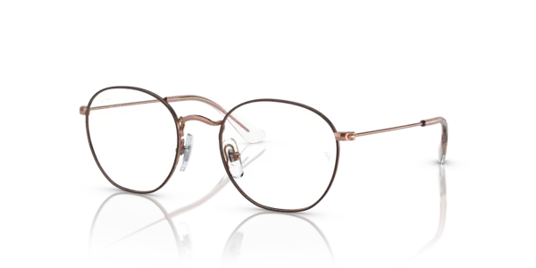 Ray-ban Eyeglasses - Marrón Sobre Oro Rosa