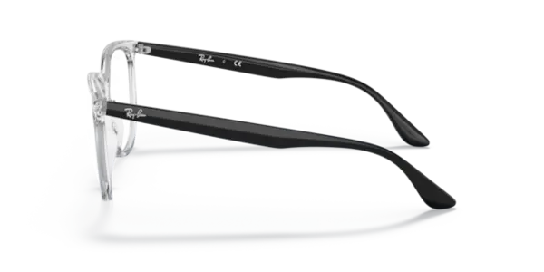 Ray-ban Full Rim Square Eyeglasses - Transparent