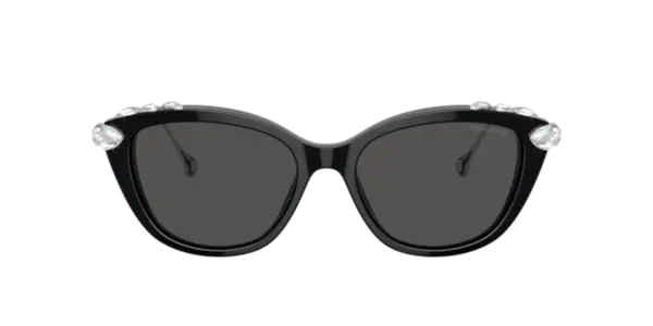 SWAROVSKI Full Rim Cat Eye Sunglasses - Black