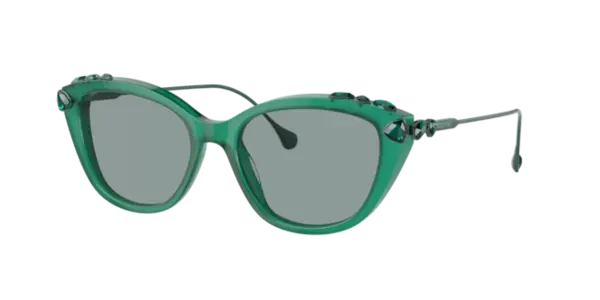 SWAROVSKI Full Rim Cat Eye Sunglasses - Opal Green
