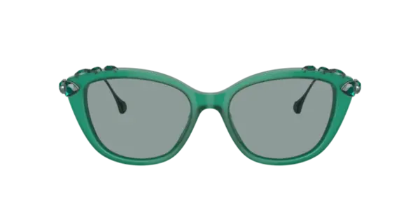 SWAROVSKI Full Rim Cat Eye Sunglasses - Opal Green