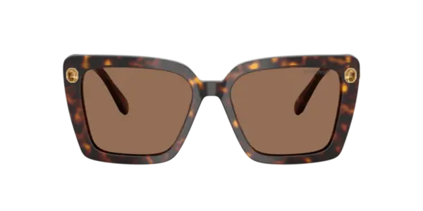 SWAROVSKI Square Frame Sunglasses - Havana