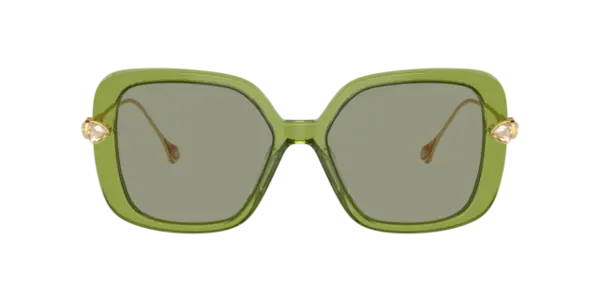 SWAROVSKI Full Rim Pillow Eyeglasses - Trasparent Green