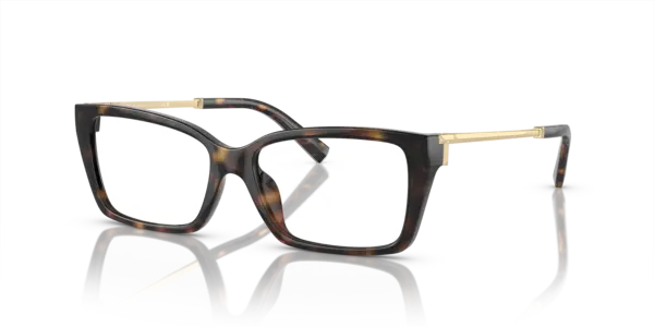 Tiffany & Co. Eyeglasses Full Rim Square Frame - Havana