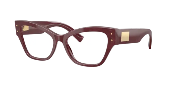 Dolce & Gabbana Dg3404 Eyeglasses - Bordeaux Lace