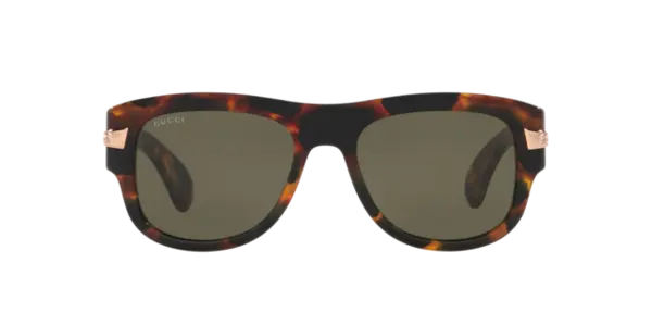 Gucci Rectangle Sunglasses - Tortoise