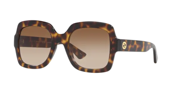 Gucci Rectangle Frame Sunglasses - Écaille De Tortue