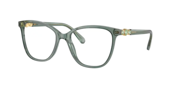 SWAROVSKI Sk2020 Square Optical Glasses - Transparent Green