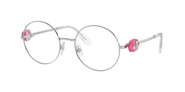 SWAROVSKI Round Eyeglasses - Silver