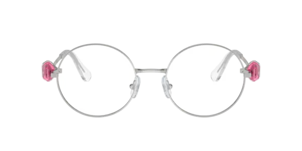 SWAROVSKI Round Eyeglasses - Silver