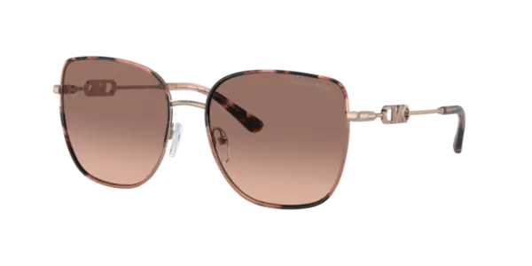 Michael Kors Empire Square Sunglasses - Rose Gold,pink Tortoise