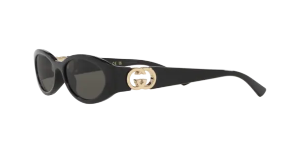Gucci Round Frame Sunglasses - Black