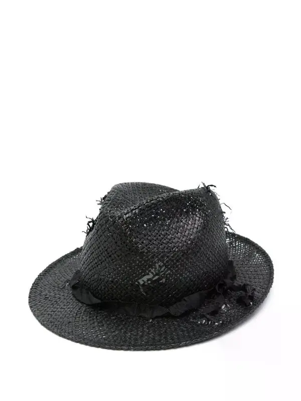 Yohji Yamamoto Distressed Hat - Black