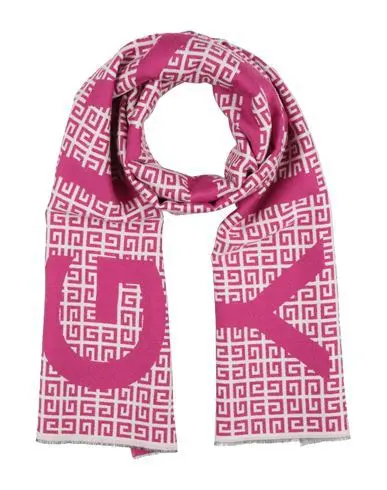 Givenchy Scarf Fuchsia Wool, Virgin Wool, Silk - Pink