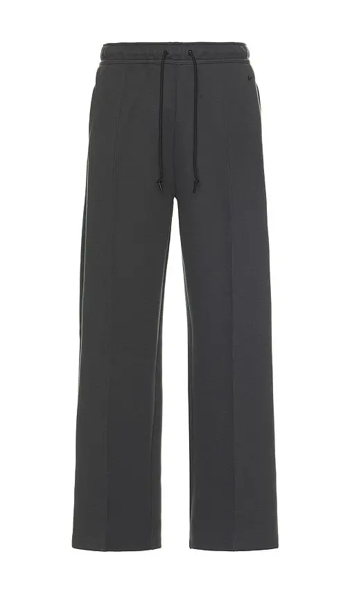 Nike Tech Fleece Wide Leg Pant In Charcoal