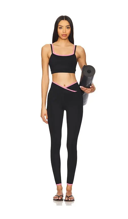 Strut This The Rhodes Bra In Black - Black & Primrose
