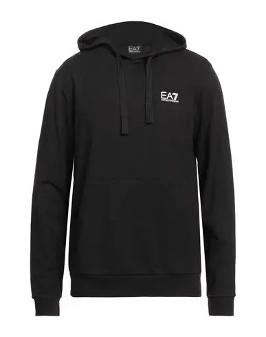 EA7 Sweatshirt With Hooded Collar - Black