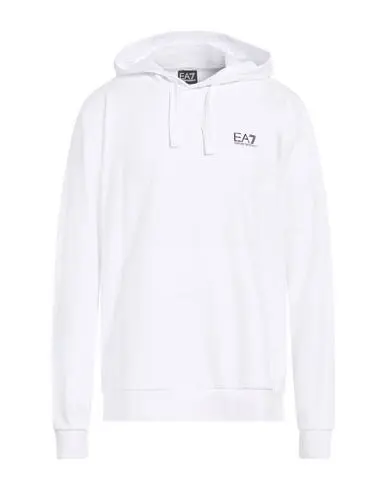 EA7 Sweatshirt With Hooded Collar - White