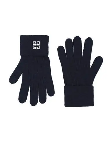 Givenchy Wool And Cashmere Gloves - Blue