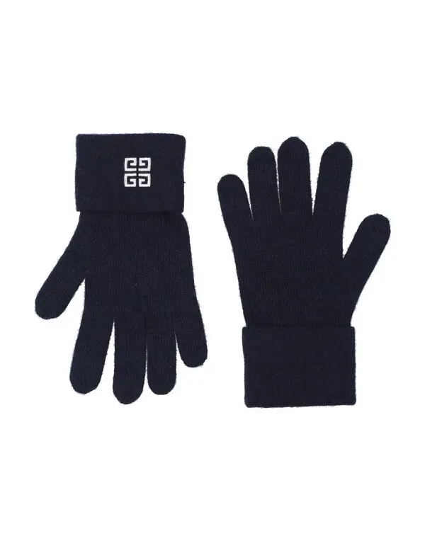 Givenchy Wool And Cashmere Gloves - Blue